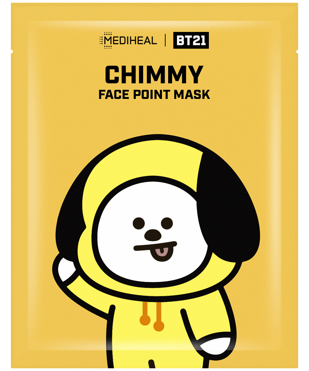 Купить Mediheal Тканевая маска-стикеры с витамином С «Чимми» BT21 Chimmy face point mask в ...